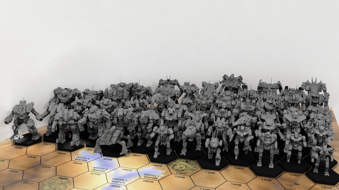 Force Pack 4 (4x Miniatures + Hex Bases) | American Mecha | Compatible ...
