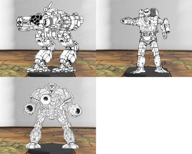 TRO 3060 - Inner Sphere Mechas | American Mecha | Compatible With BT ...