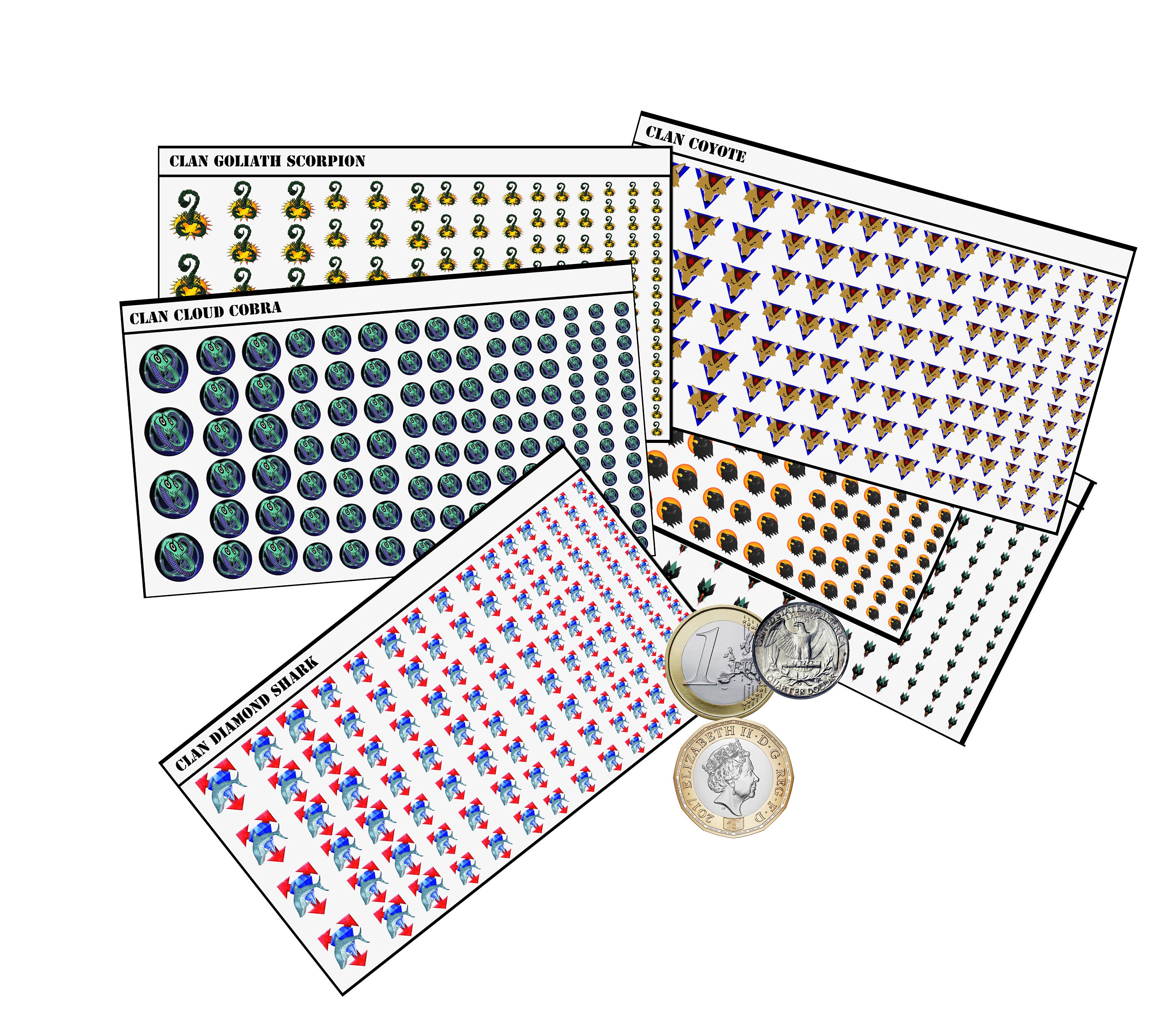 Warden Clans Decals 126x Multisizes Waterslide Decals For Battletech