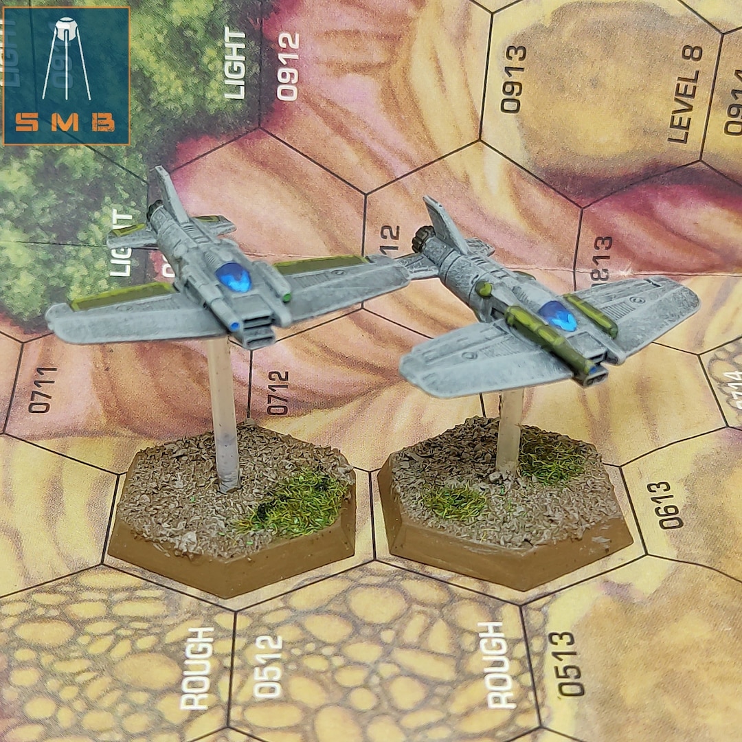 Battletech Miniatures Zero Aerospace Fighter - Etsy