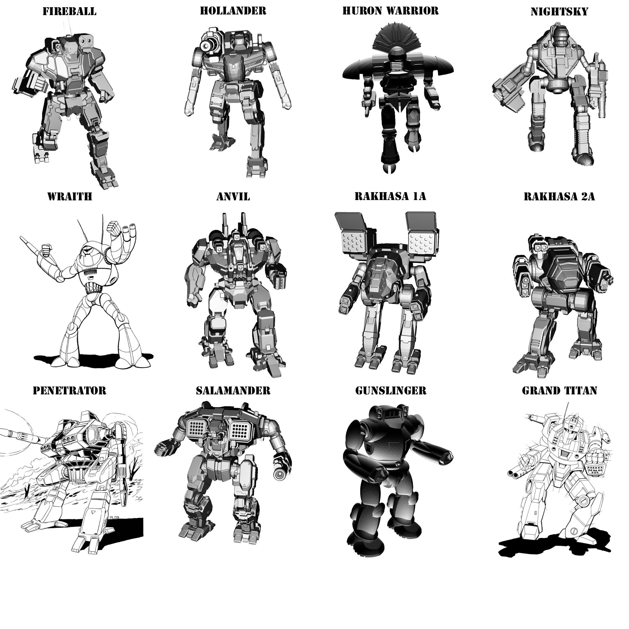 Battletech Miniatures Build an Inner Sphere Lance MWO - Etsy Australia