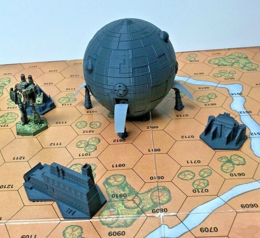 Battletech/citytech Mapscale Union Dropship - Etsy