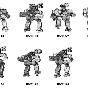 Battletech Miniatures Bushwacker PMW Sculpt Multiple Variants - Etsy