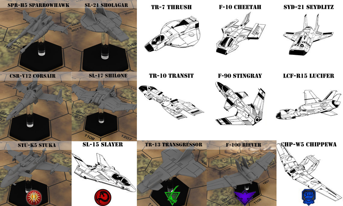 Battletech Miniatures - TRO 3025 Aerospace Fighters