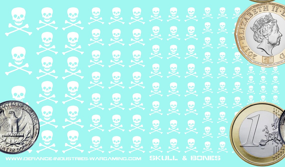 Generic Markers - White Skull & Bones | American Mecha | Premium Decals ...