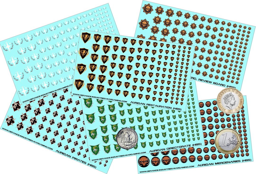 HBS Aurigan Factions - Premium Waterslide Decals | American Mecha ...