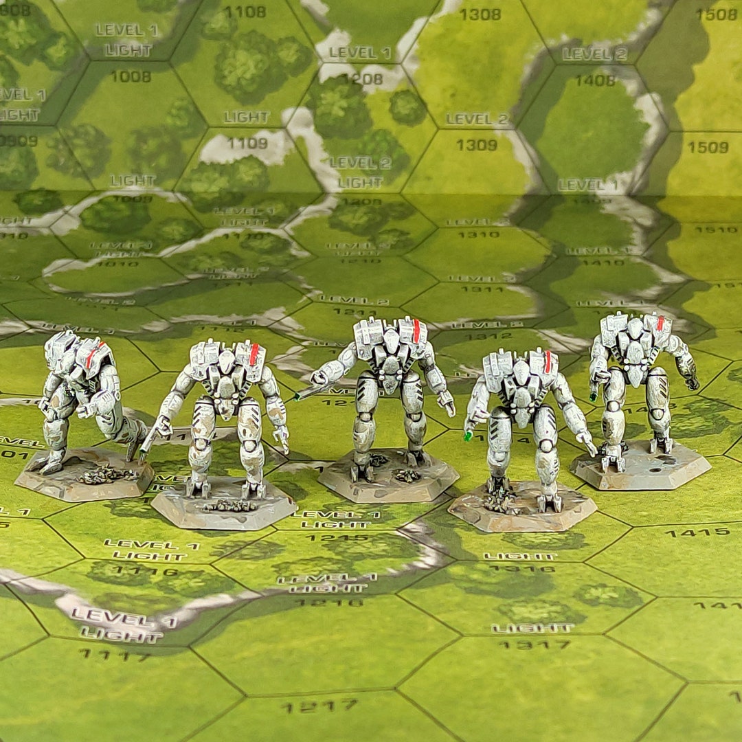 Battletech Miniatures 5x Roc Protomechs cliff Sirmortimerbombito Sculpt ...