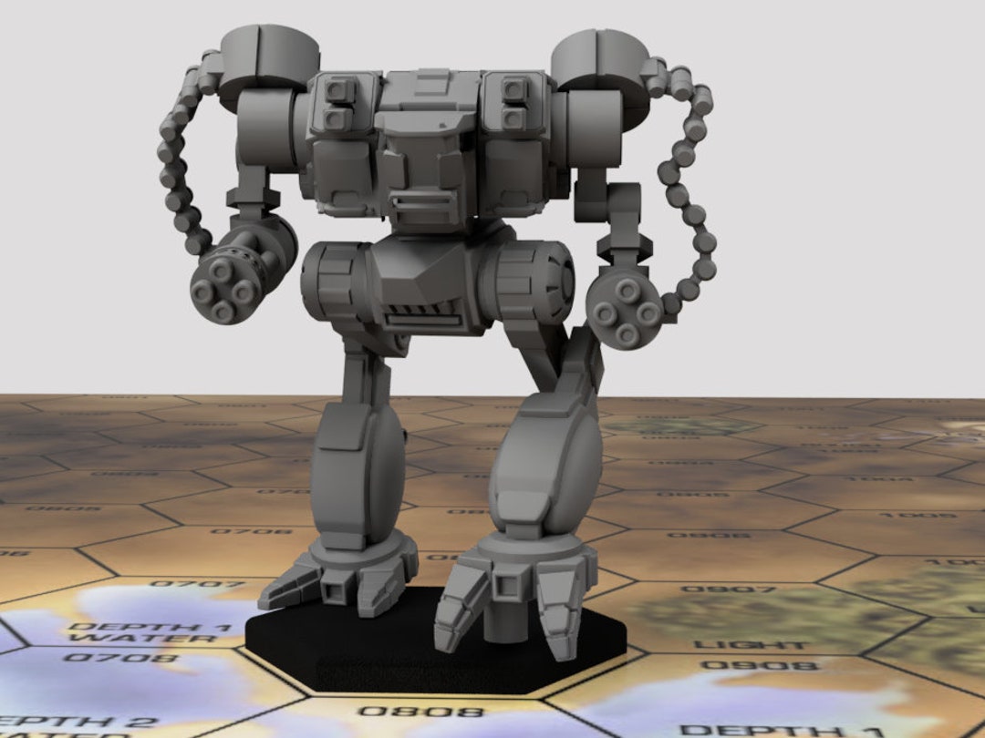 Battletech Miniatures TRO 3075 Clan Mechs MWO Style 3D Printed on ...