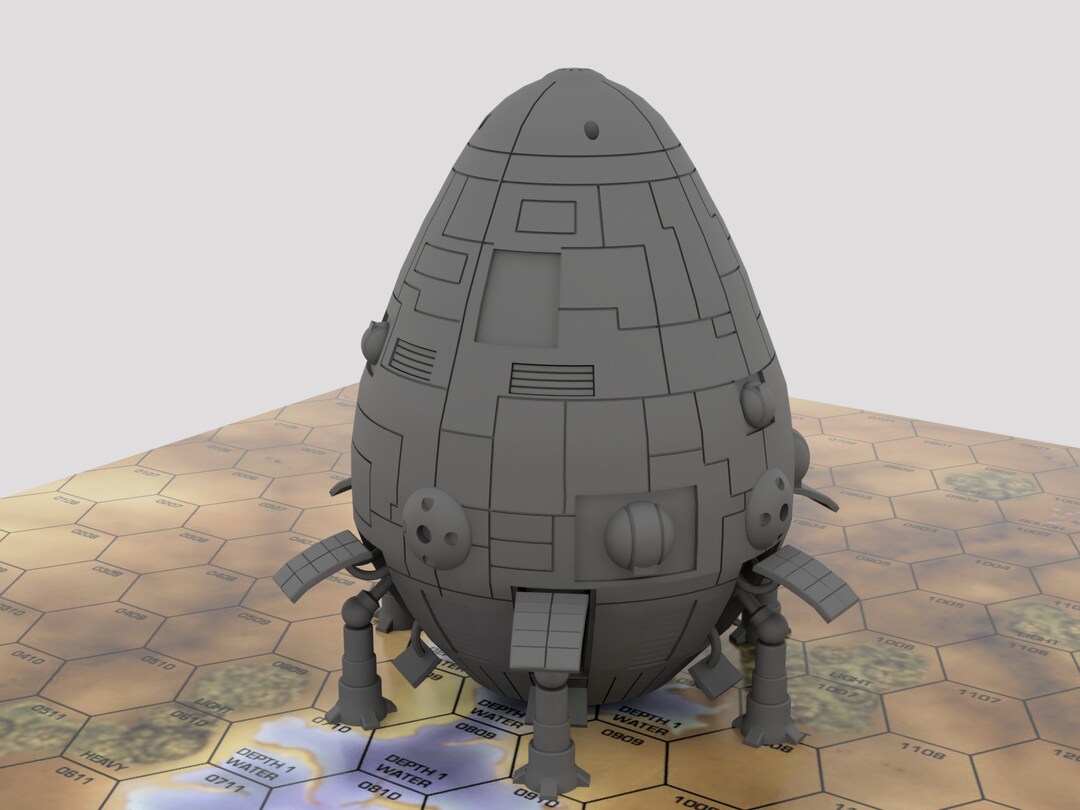 Battletech Overlord Mapscale Military Dropship - Etsy