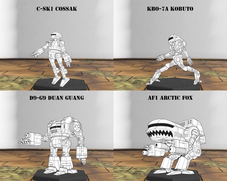 TRO 3060 - Inner Sphere Mechas | American Mecha | Compatible With BT ...