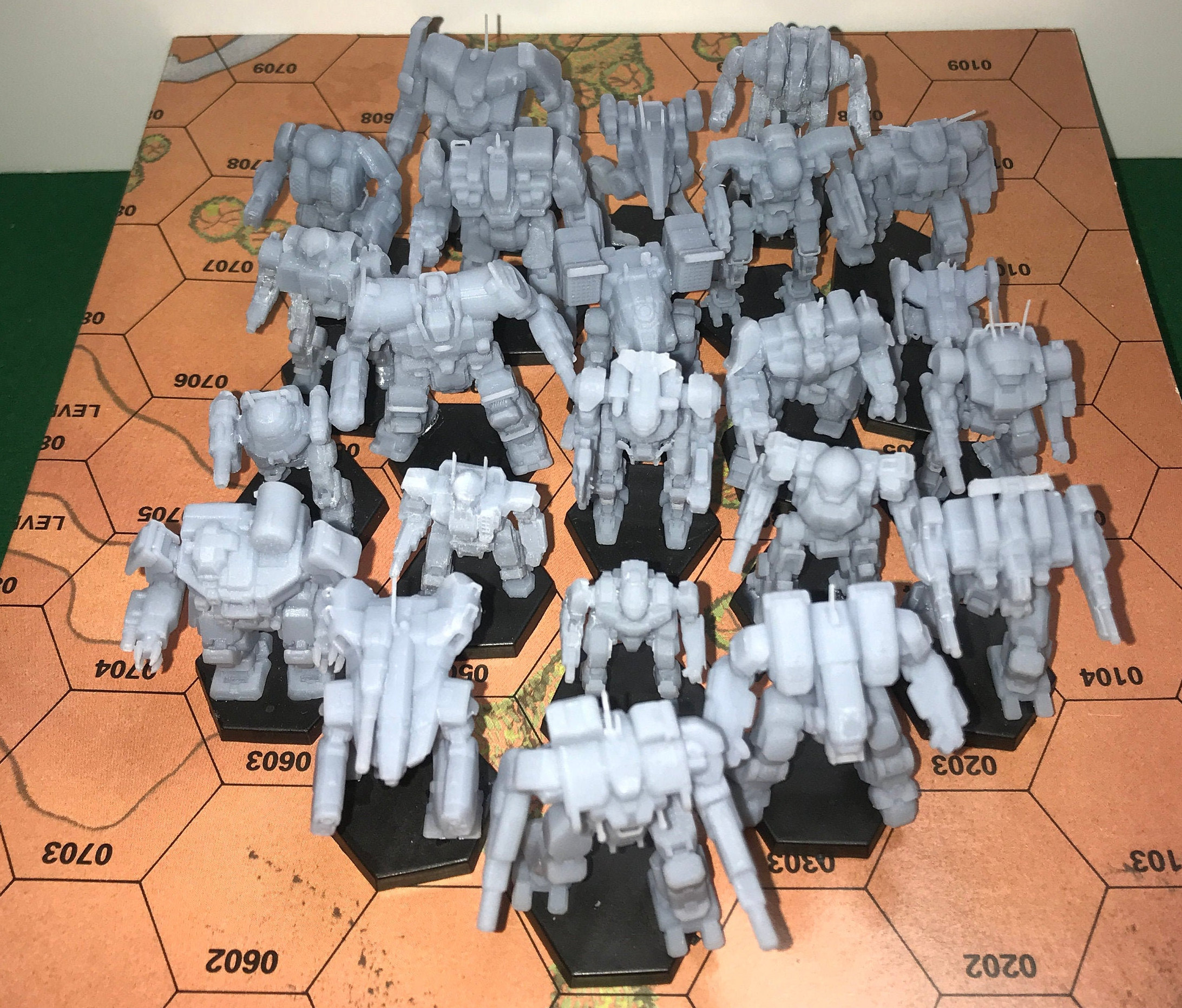 Battletech Miniatures - TRO 3025 - Inner Sphere Mechs MWO Style - 3D ...