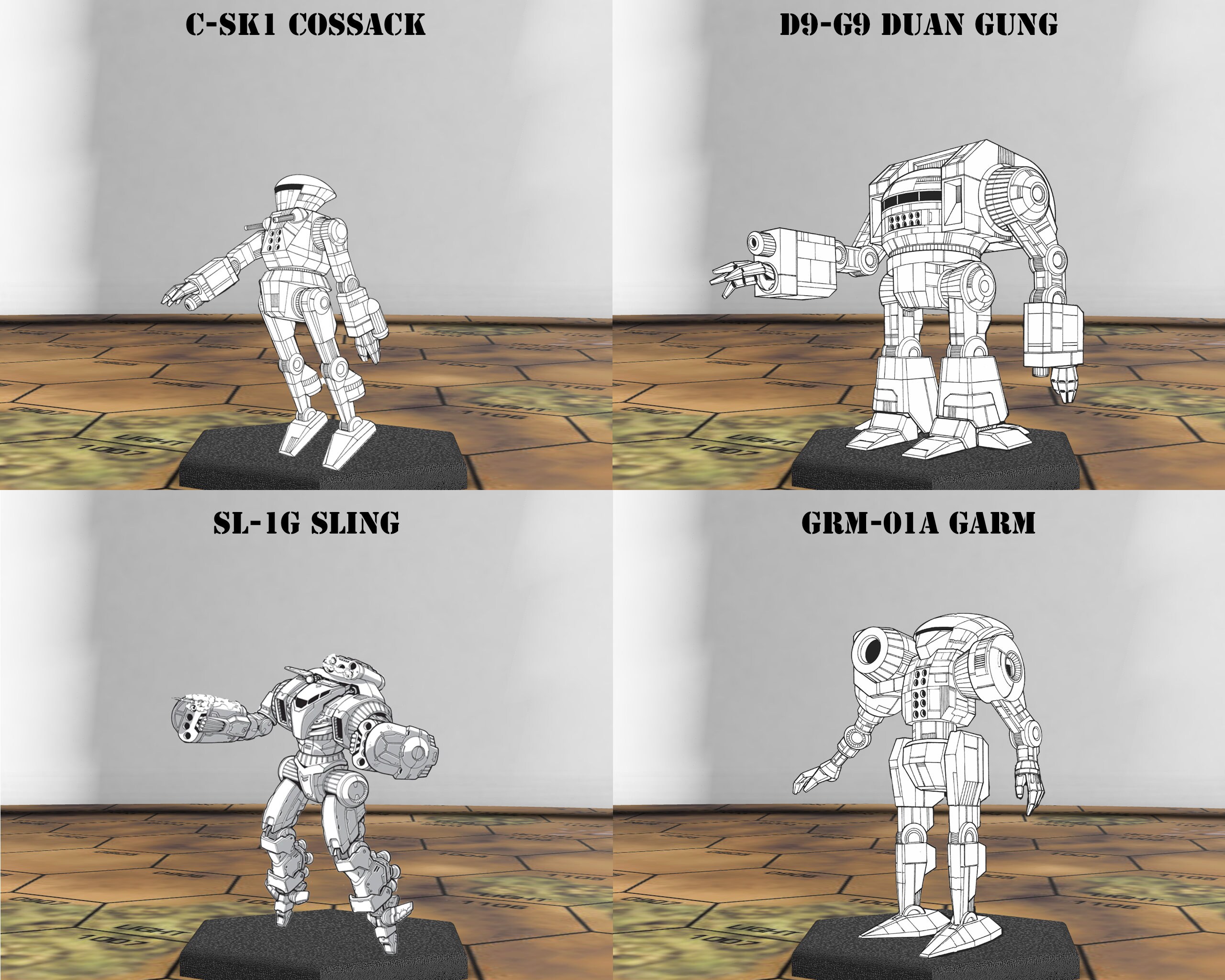 Battletech Miniatures - TRO 3060 - Clan and Inner Sphere Mechs MWO ...