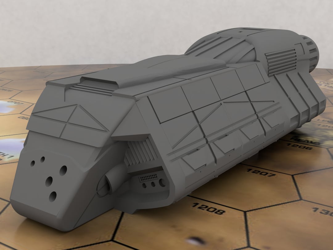 Battletech/citytech Mapscale Hamilcar Dropship - Etsy