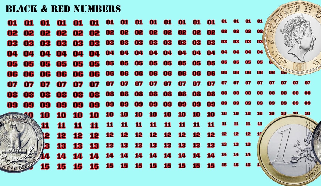 Generic Markers - Black & Red Numbers | American Mecha | Premium Decals ...