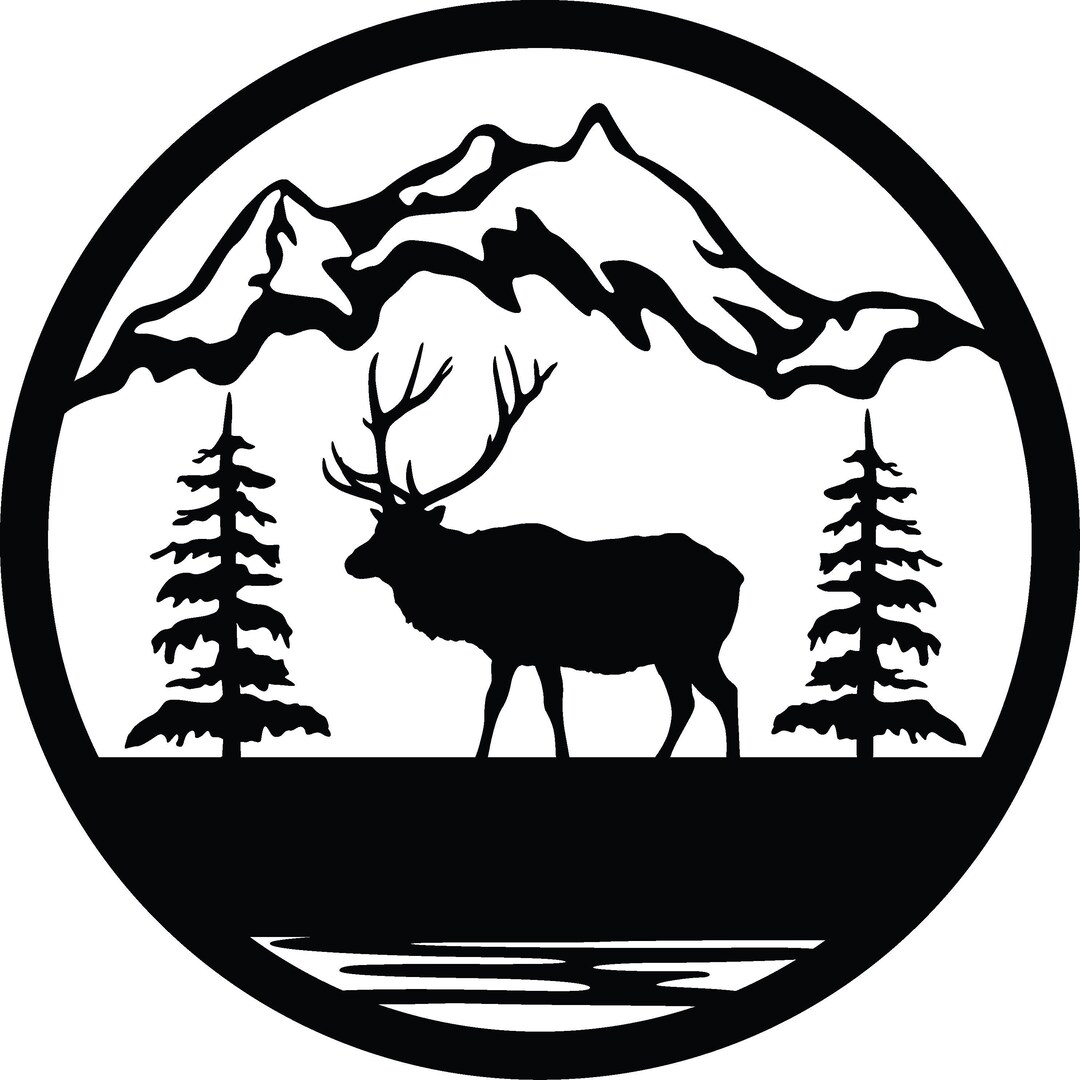 CIRCLE MONOGRAM - ELK Charm Sign - Custom Sign - Monogram Wall Decal ...