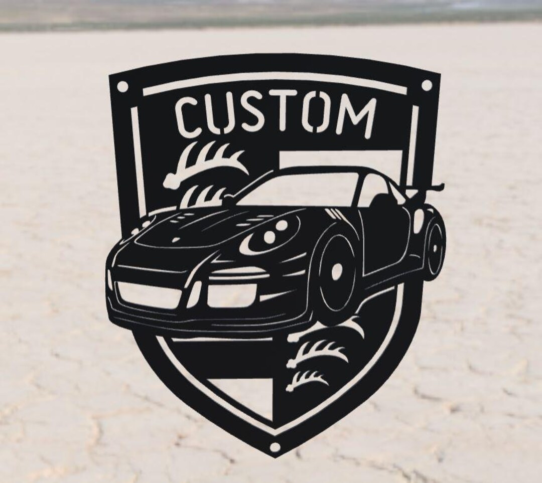 Old Car Metal Sign - Wall Art Metal Garage Sign - Personalized Steel ...