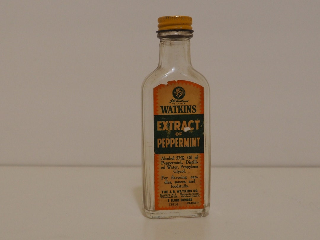 Vintage Watkins Peppermint Extract Bottle, 2 Oz. - Etsy