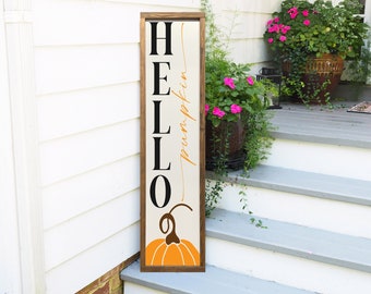 Hey There Pumpkin Sign 3D Wood Sign Pumpkin Sign Fall Sign Fall Porch ...