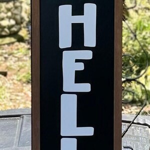 Welcome Sign for Front Porch, Hey Hi Hello Sign - Etsy