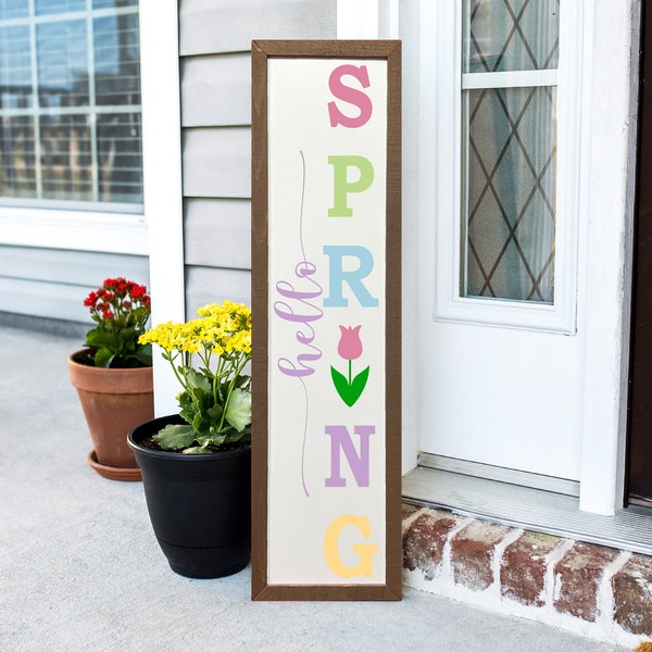 Spring Porch Sign - Etsy