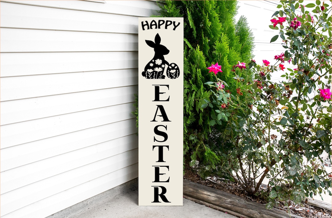 Happy Easter Porch Sign, Welcome Sign, Easter Decoration, Easter Sign ...