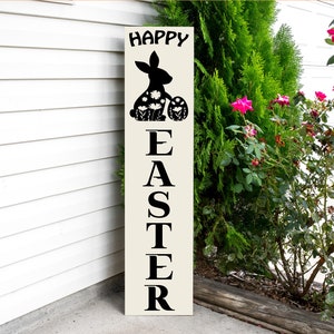 Happy Easter Porch Sign, Welcome Sign, Easter Decoration, Easter Sign ...