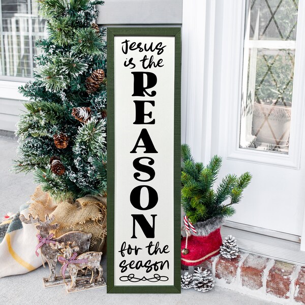 Jesus is the Reason for the Season Round and Square Signs - Etsy