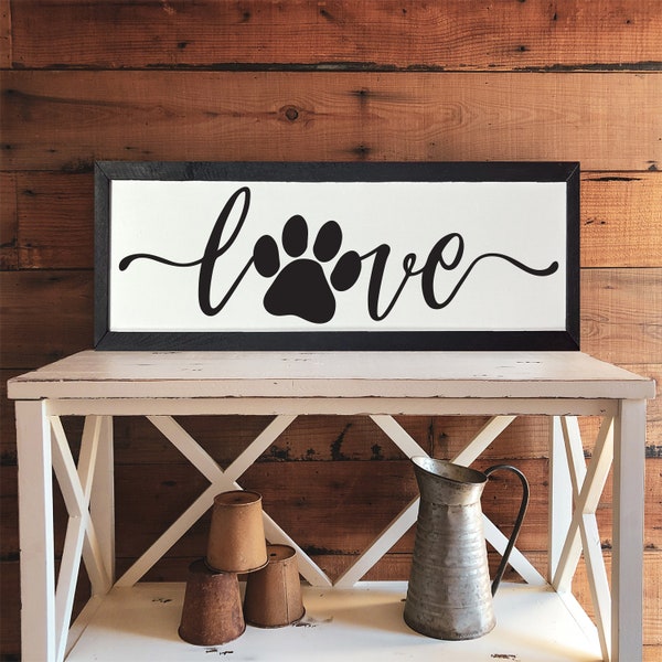 Paw Print Sign - Etsy