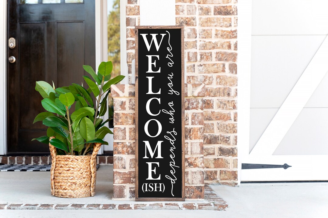 Welcome Sign Welcome-ish Welcome Sign Housewarming Gift - Etsy Canada