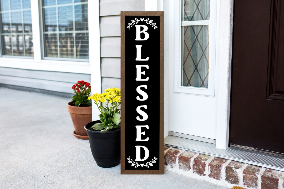 Welcome Sign, Porch Decor, Blessed Sign - Etsy