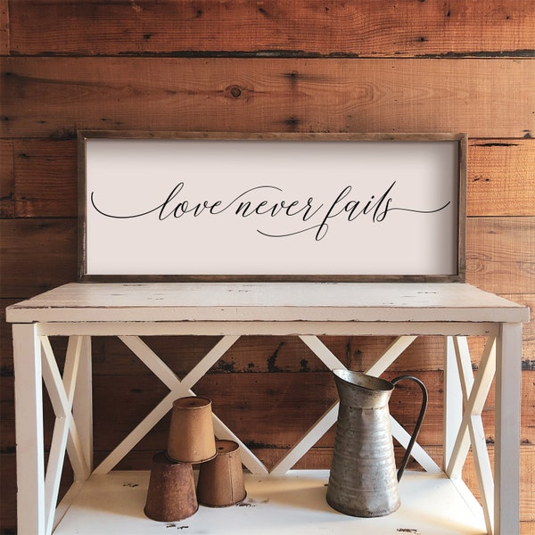 Love Never Fails - Etsy