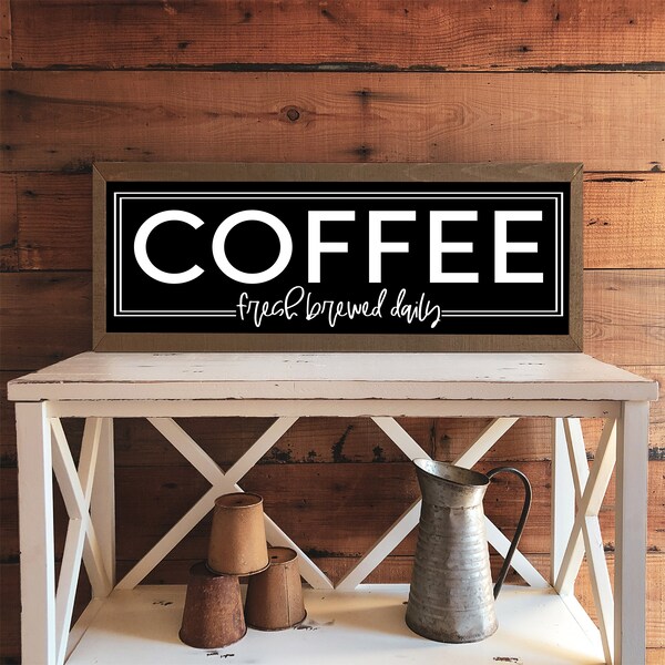 Coffee Sign Rustic - Etsy