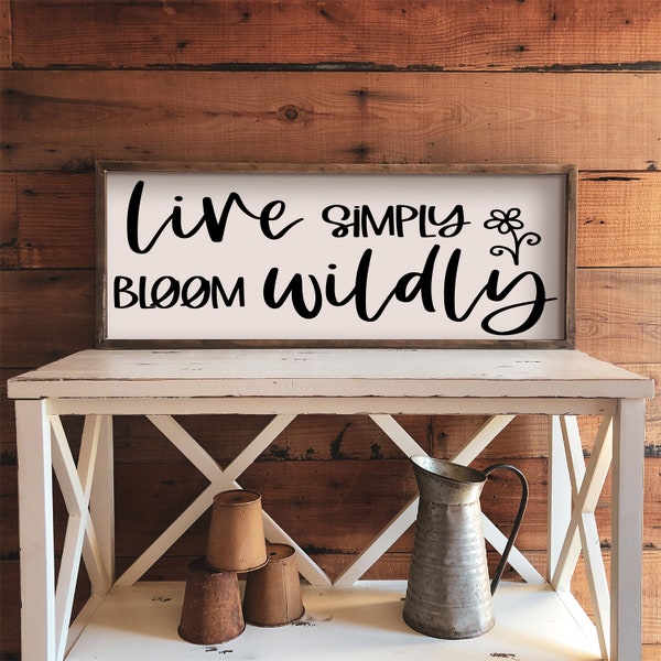 Live Simply Wall Sign - Etsy