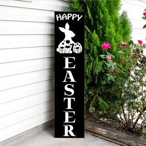 Happy Easter Porch Sign, Welcome Sign, Easter Decoration, Easter Sign ...