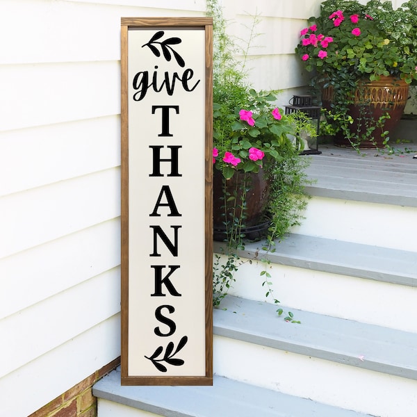 Give Thanks Sign - Etsy