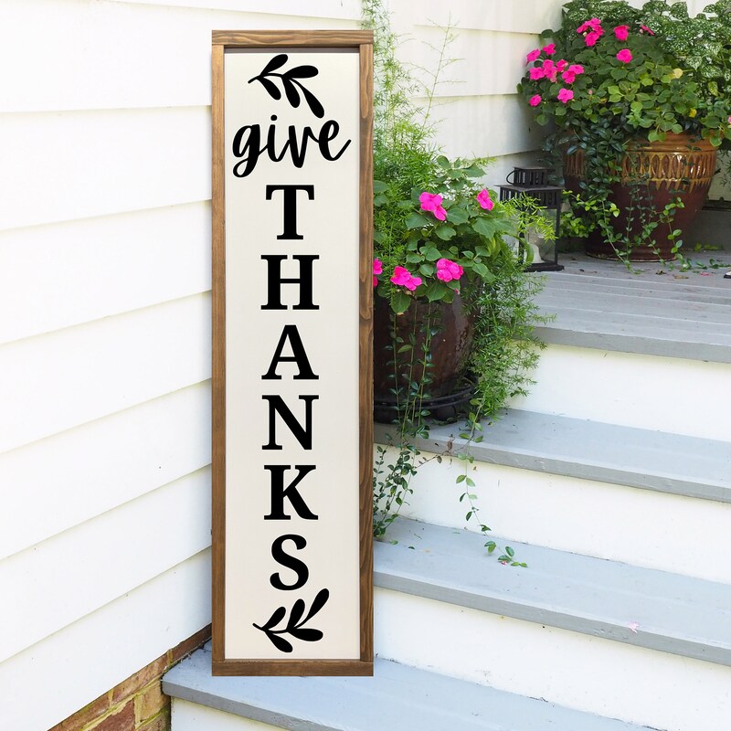 Give Thanks Sign - Etsy