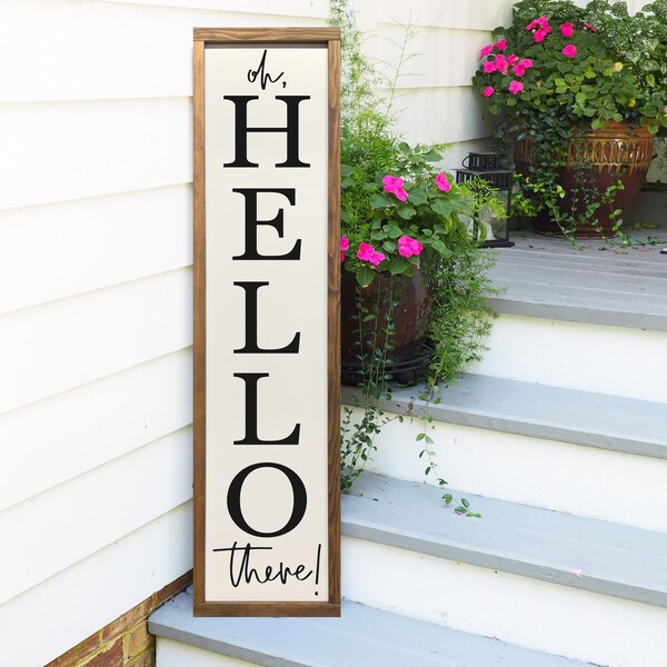 Welcome to Our Home Vertical Porch Sign, Welcome Wood Signs, Entryway ...