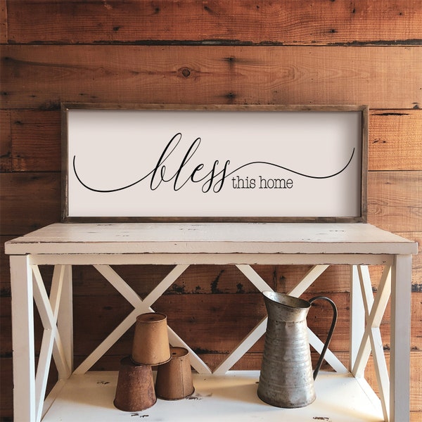 Bless This Home Sign - Etsy