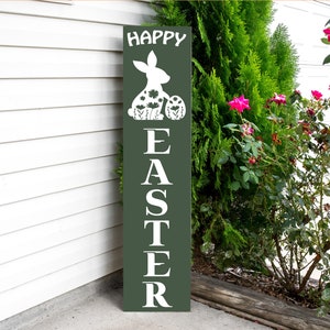 Happy Easter Porch Sign, Welcome Sign, Easter Decoration, Easter Sign ...