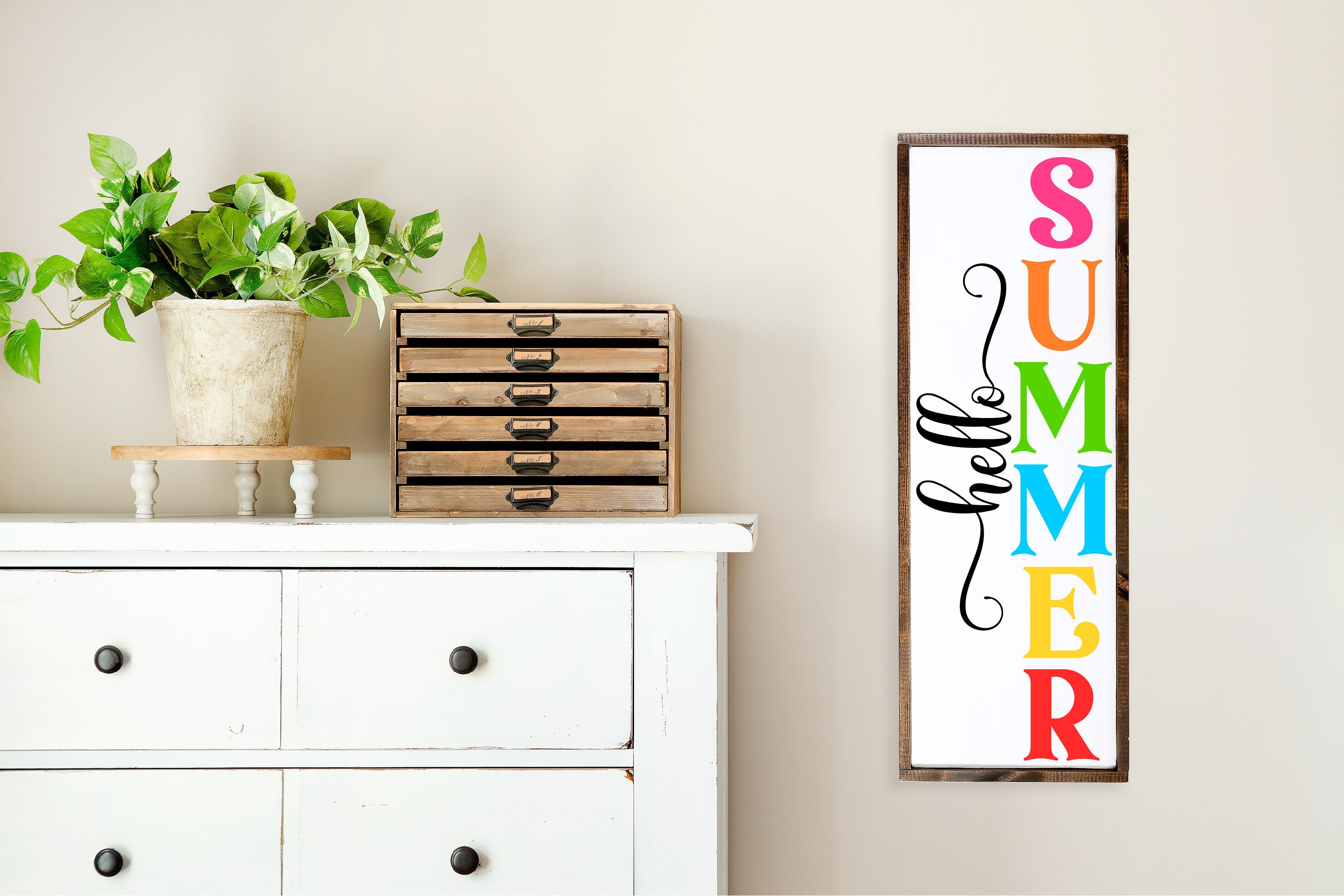 Hello Summer Sign Welcome Sign Summer Decor Welcome Sign | Etsy
