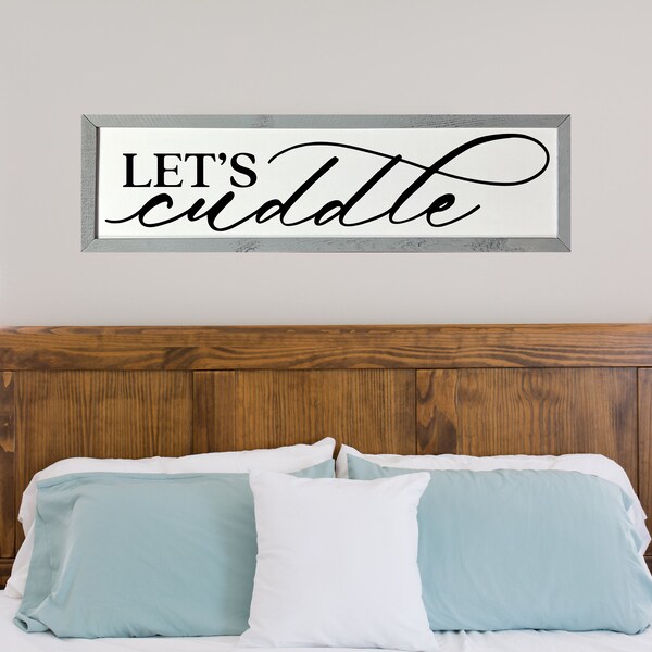 Lets Cuddle Sign - Etsy