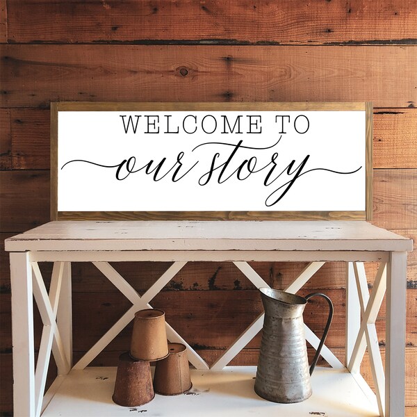Our Story Sign - Etsy