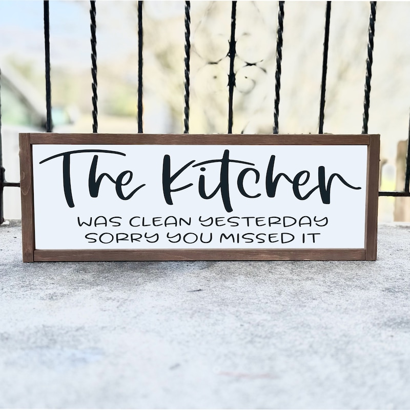 Clean Kitchen Sign - Etsy