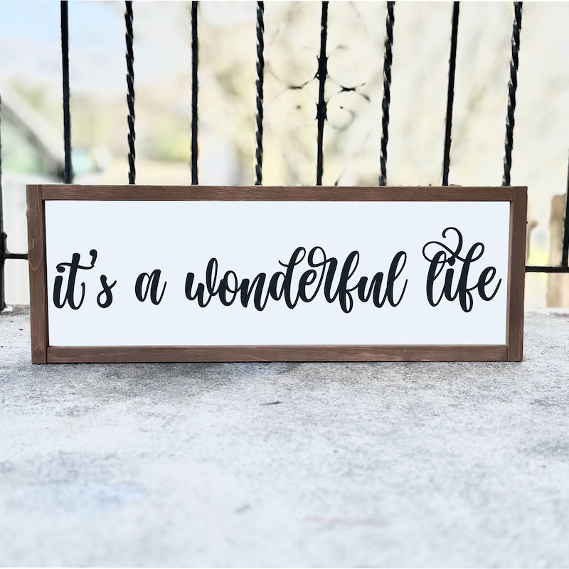 Wonderful Life Sign - Etsy