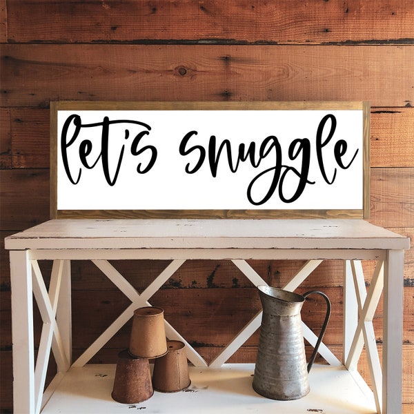 Snuggle Above the Bed Signs - Etsy