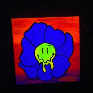 Neon Trippy Painting - Etsy