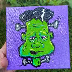 Frankenstein Painting - Etsy