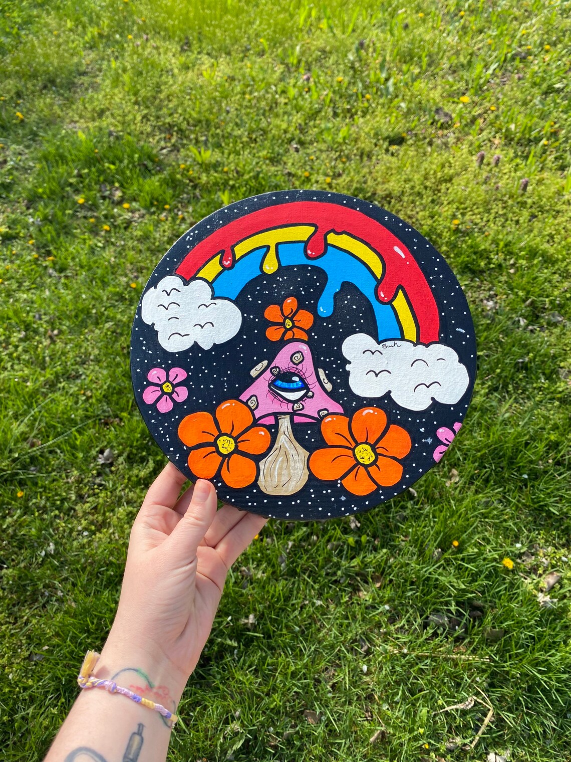 Groovy Love Painting - Etsy