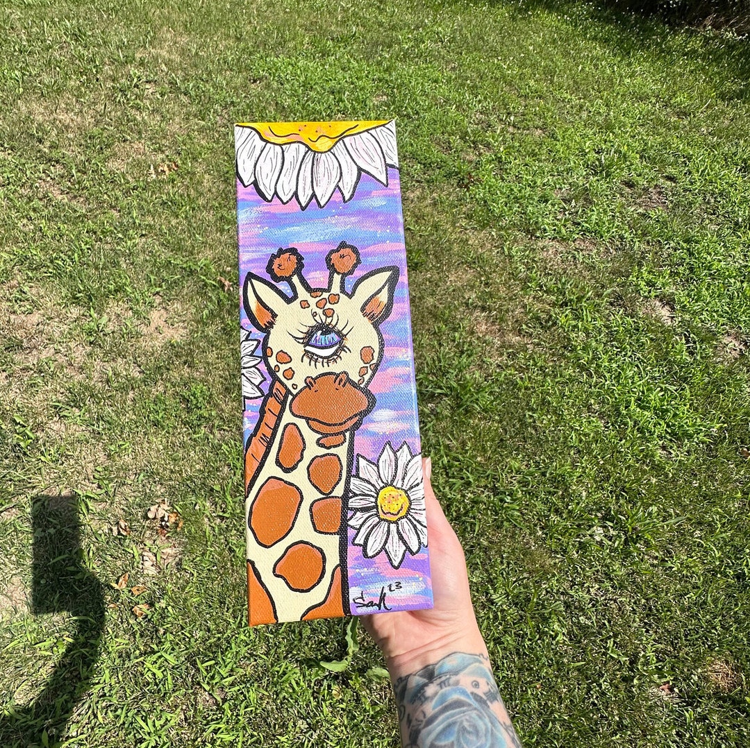 Trippy Giraffe Painting - Etsy