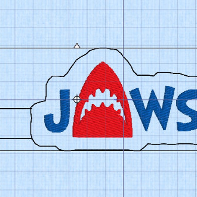 Jaws Embroidery - Etsy